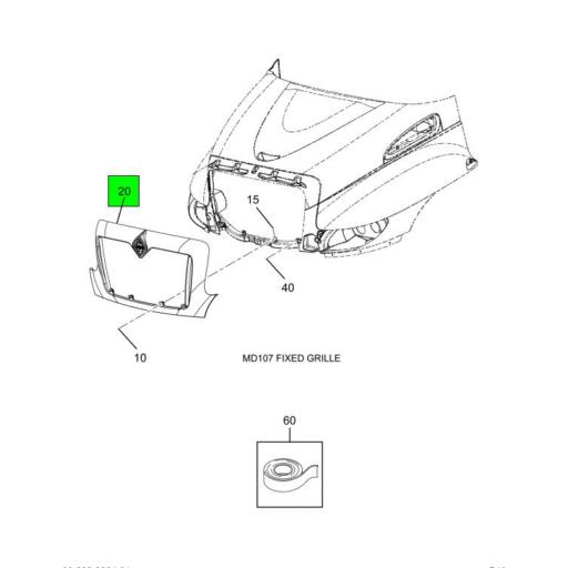 3565083C96 Navistar International | Grille Surround Assembly | Source ...