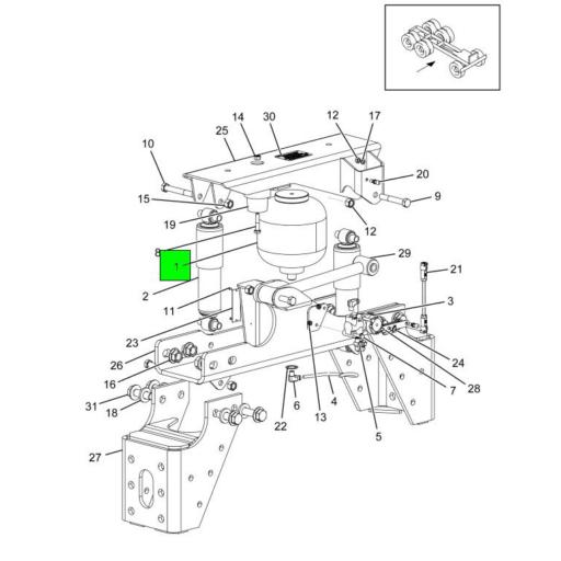 2586495C1 Navistar International | Air Spring Cab Mounting | Source One ...
