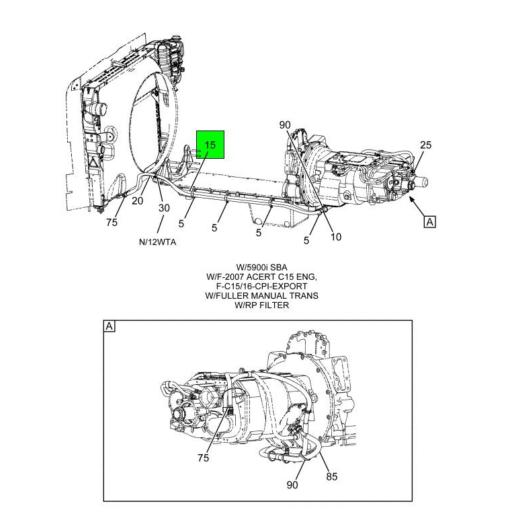 M10PS00104 Navistar International | Flexible Air or Oil Cooler Hose ...