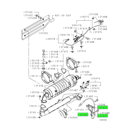 ME560069 Mitsubishi FUSO | Exhaust Tail Pipe Clamp | Source One Parts ...