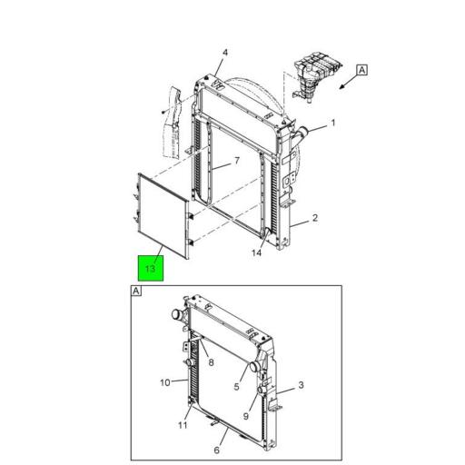 2505512C91 Navistar International | Kit Charge Air Cooler Mounting ...