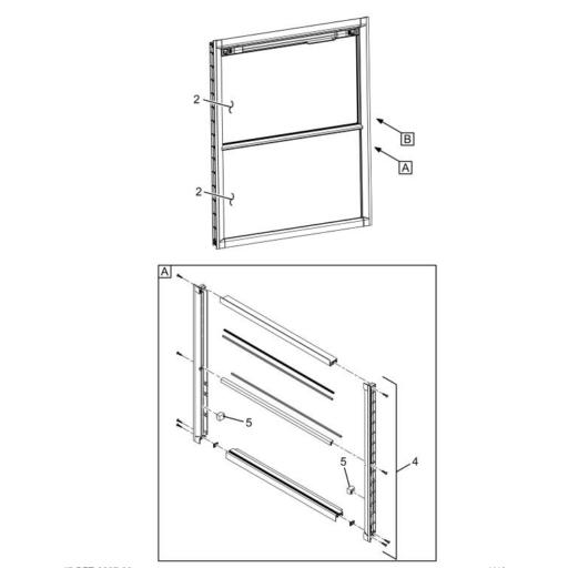 3775767C95 Navistar International | Passenger Window Split Sash Bus ...