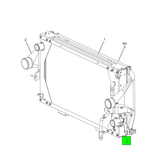 2507468C91 Navistar International | Bracket Charge Air Cooler Support ...