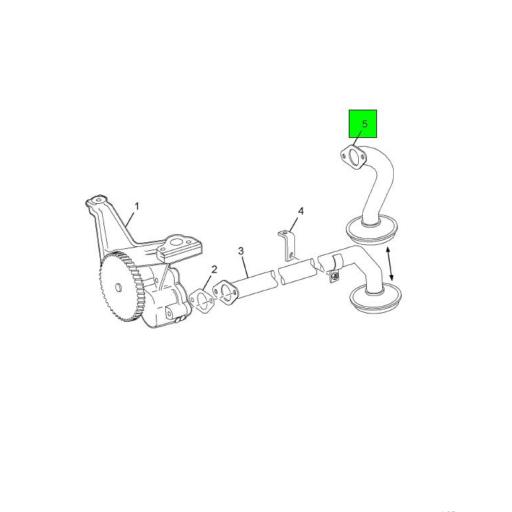 1811073C1 Navistar International | Oil Pickup Tube with 15 Qt Oil Pump ...