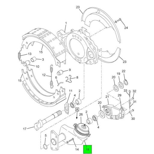 2590731C91 Navistar International | Brake Camshaft and Chamber Bracket ...