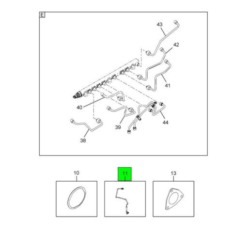 7095692C94 Navistar International | Turbocharger Oil Inlet Tube ...