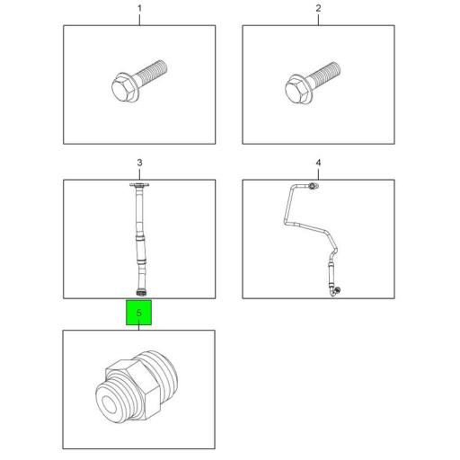 7096635C91 Navistar International | Fitting Assembly M18 ORB to 6 37 ...