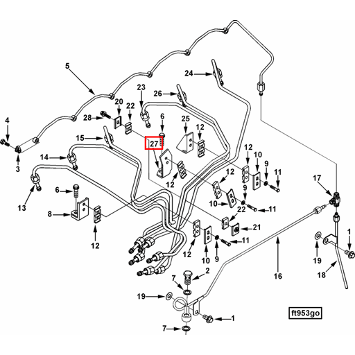 3933263 Cummins | Tube Brace | Source One Parts Center