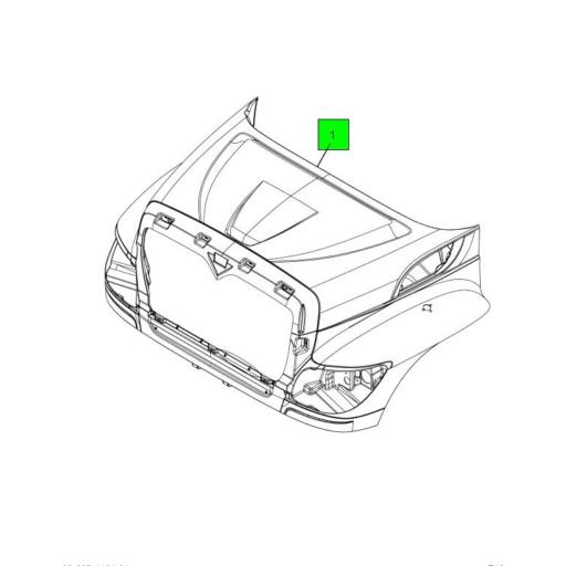 3613767C97 Navistar International | Hood Assembly with Access Hatch HDD ...