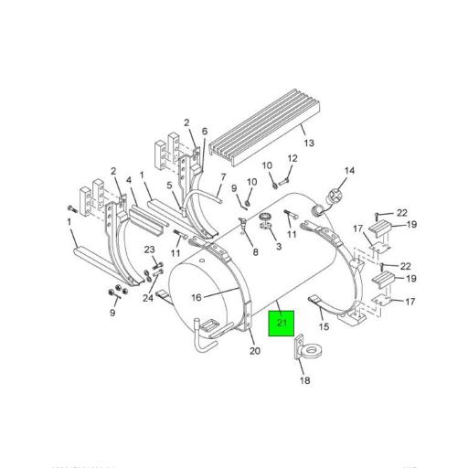 2017433C92 Navistar International | Left-Hand Fuel Tank 115 Gallon ...