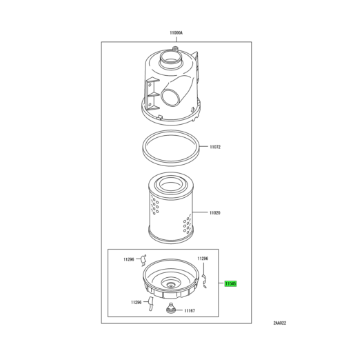 ME017248 Mitsubishi FUSO | Air Cleaner Cover | Source One Parts Center