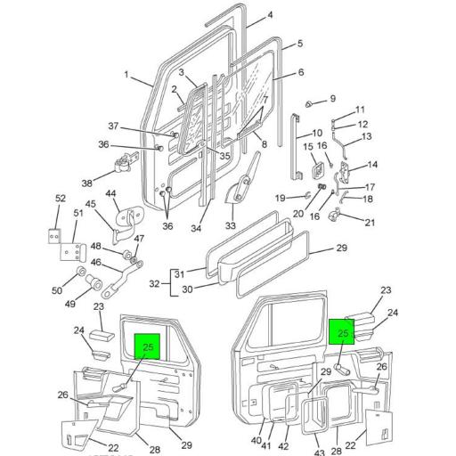 1649776C1 Navistar International | Door Window Regulator Handle Black ...