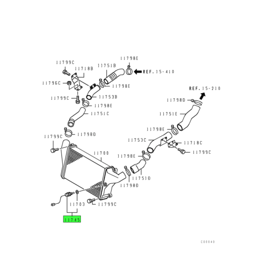 ME353881 Mitsubishi FUSO | Inter Cooler Air Temperature Sensor | Source ...