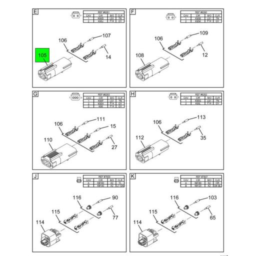 3626436C1 Navistar International | Body Framatome Connector 28 in ...