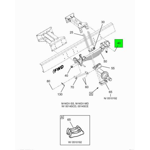3884708C1 Navistar International | Rubber Spring Pin Bushing | Source ...