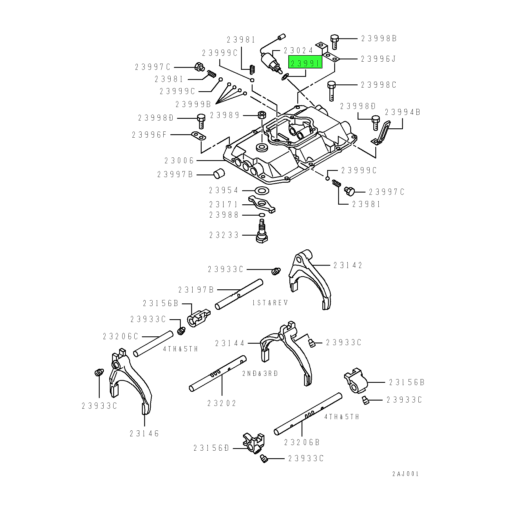 MF660035 Mitsubishi FUSO | Gasket Manual Transmission Extension Housing ...