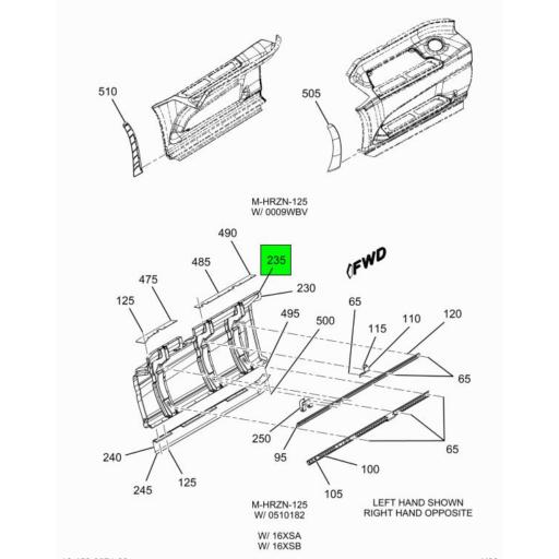 4331107C2 Navistar International | Panel Rear 73 in Slpr Mic Sensor ...