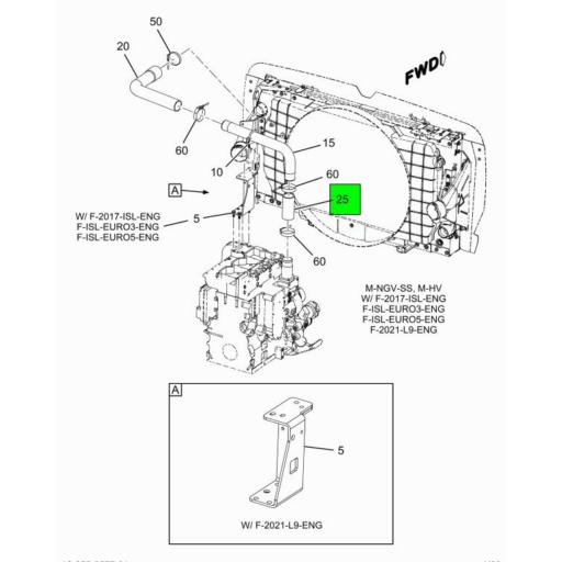 4092186C1 Navistar International | Straight Hose Engine to Radiator ...