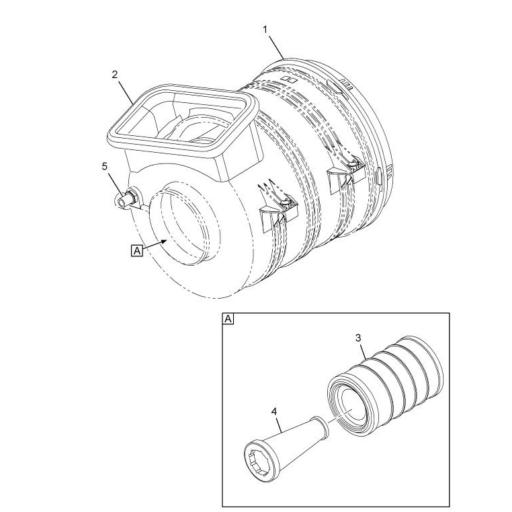 3562349C93 Navistar International | Air Dry Type Cleaner Assembly 13 in ...