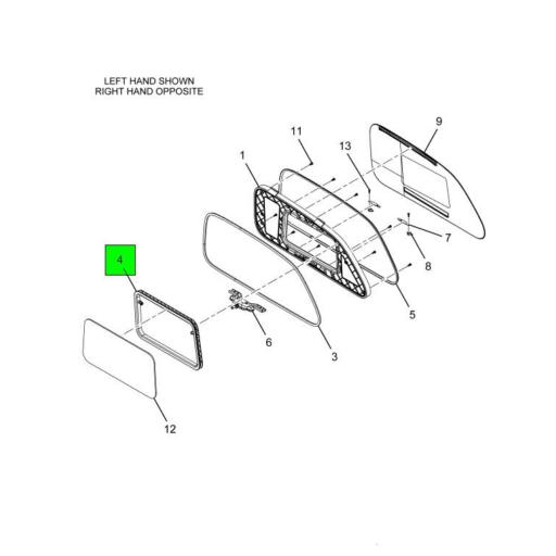 6105685C91 Navistar International | Vent Window Bug Screen Assembly ...