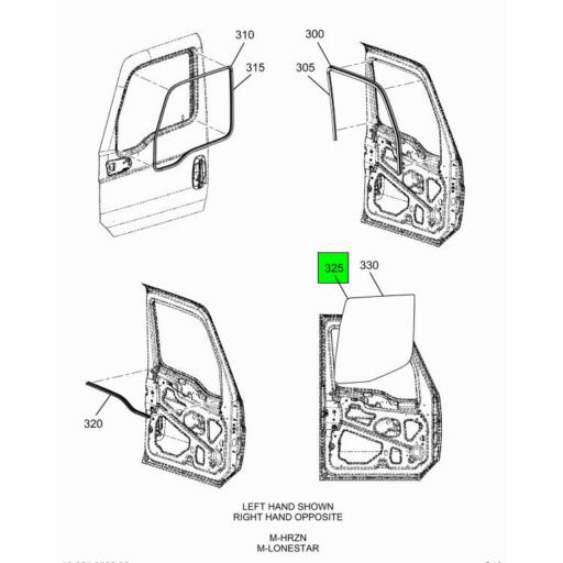 4053423C2 Navistar International | Left-Hand Window Glass | Source One ...