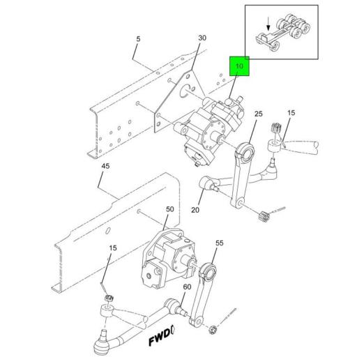 1664770C91 Navistar International | Power Steering Gear Assembly ...