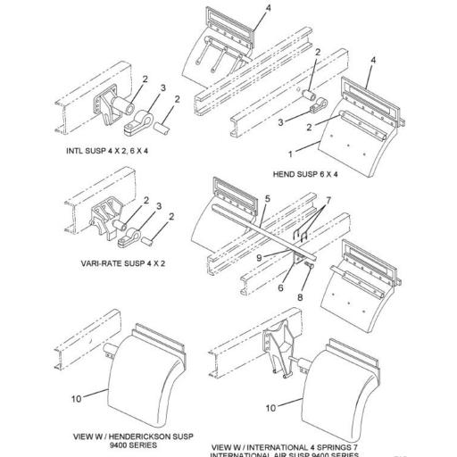 548107C91 Navistar International | KT FENDRKIT FENDER RR QTR | Source ...