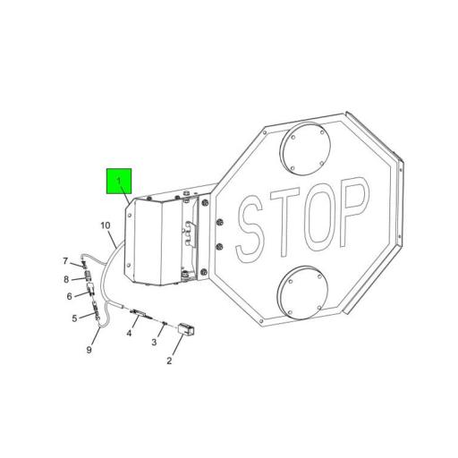 2216444C1 IC Bus | Arm Stop Front Air-Intake LED Strobing Lights ...