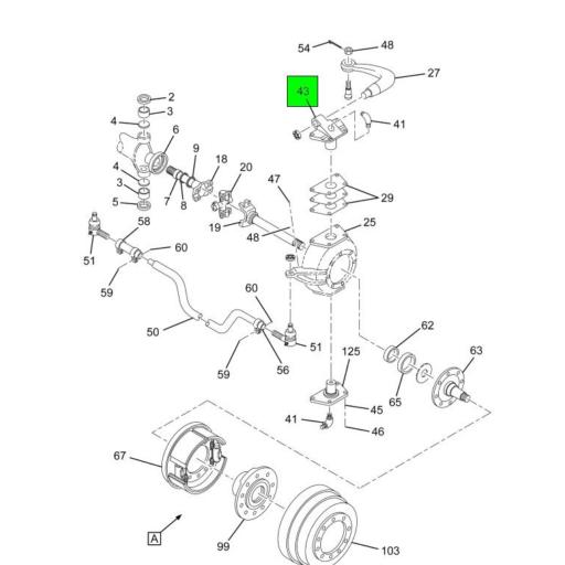 1697835C91 Navistar International | Lower Steering Knuckle Cap | Source ...