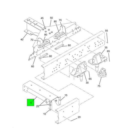 3535342C2 Navistar International | Intermediate Crossmember Spacer ...