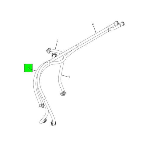 3814957C91 Navistar International | Formed Fuel Line Tube Assembly ...