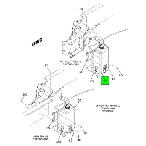 4073695C91 Navistar International | Windshield Washer Tank Pump ...