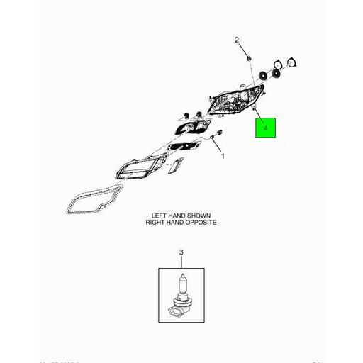4172886C91 Navistar International | Halogen Headlight Assembly - Left ...