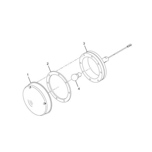 2230592C1 Navistar International | Red Stop/Tail Light 7 in Weld-On ...