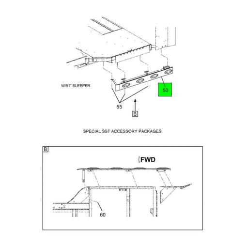 3602784C93 Navistar International | Pro Sleeper Skirt Kit with 51-Inch ...
