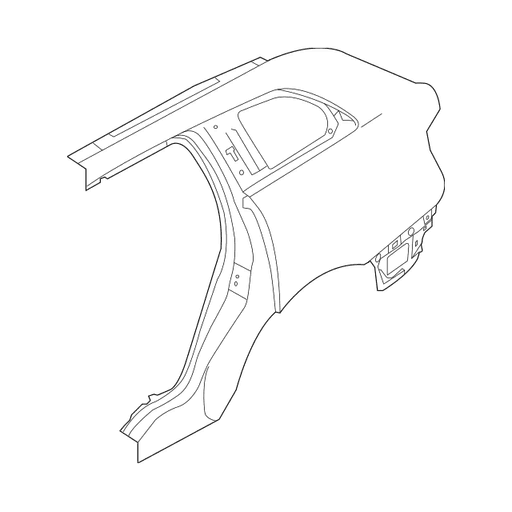 AE9Z7427841A Ford | Quarter Panel Body Side - Left Rear Outer | Source ...
