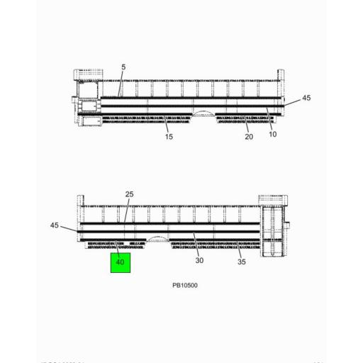 2206095C1 IC Bus | Rub Rail Bottom Right-Hand Aft Wheel Pocket 33 5/64 ...