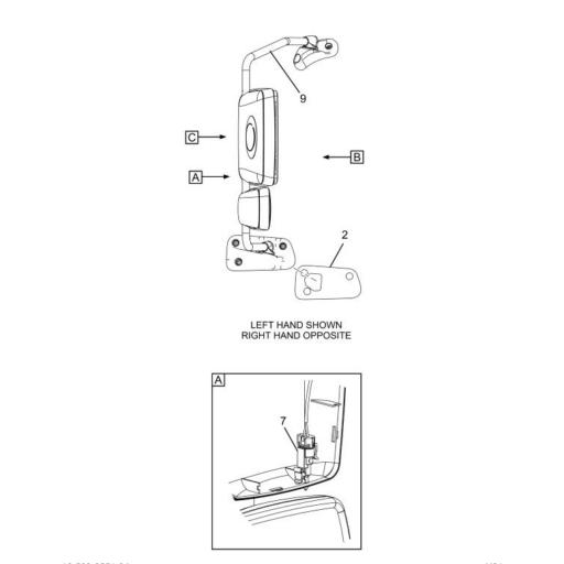 3789671C91 Navistar International | Left-Hand Rear-View Mirror Black ...