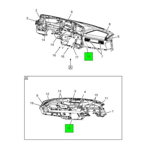 3765186C2 Navistar International | IP Lower Panel Flat Charcoal ...