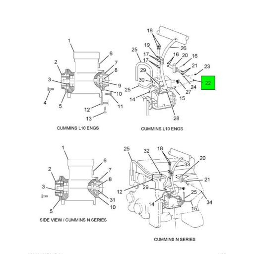 118753 Navistar International | Fitting Elbow 45-Degree Flared Tube 1/4 ...