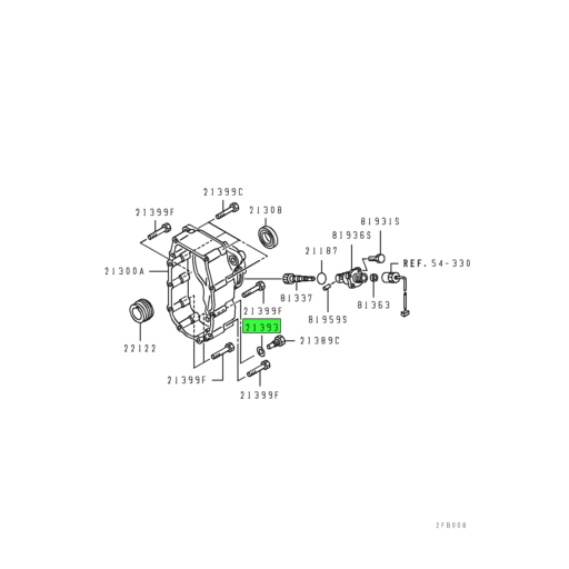 MF660038 Mitsubishi FUSO | Gasket for Manual Transmission Clutch ...