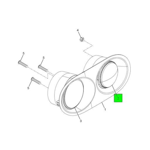 3833685C91 Navistar International | Fog Light Assembly | Source One ...