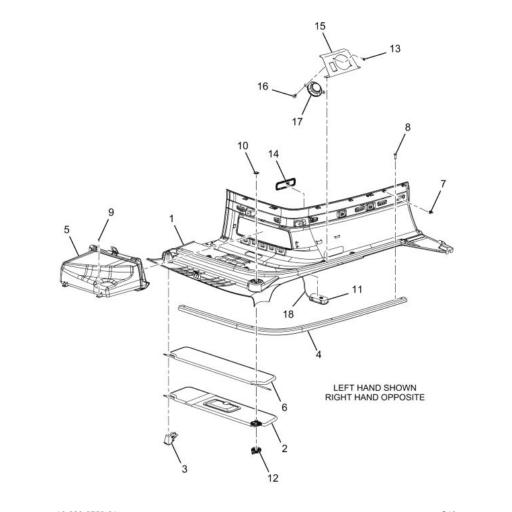 3768581C96 Navistar International | Lower Fascia Panel Assembly Left ...