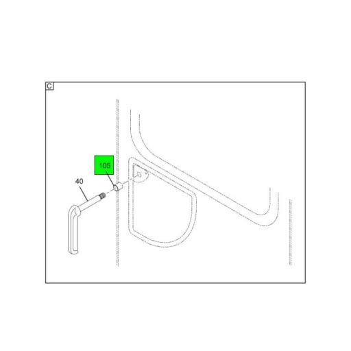 4086557C1 Navistar International | Emergency Door Handle Spacer ...