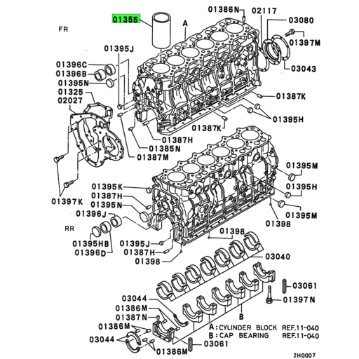 ME011626 Mitsubishi FUSO | Cylinder Sleeve | Source One Parts Center