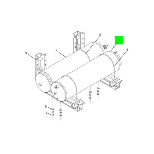 3596343C91 Navistar International | Air Quality Tank Wet/Sealed Steel ...