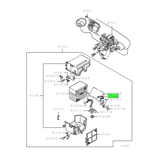 ME733265 Mitsubishi FUSO | Air Conditioning Expansion Valve | Source ...