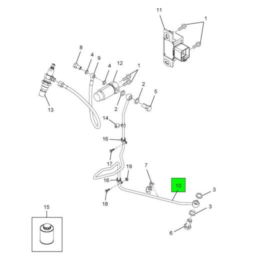 3005368C2 Navistar International | Fuel Supply Solenoid Hose Assembly ...