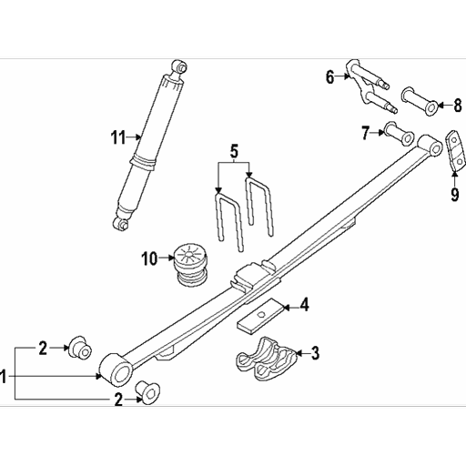 MB3Z5776A Ford | Leaf Spring Shackle Washer | Source One Parts Center