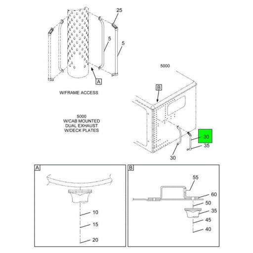3571686C2 Navistar International | Rear Grab Handle 381 mm | Source One ...